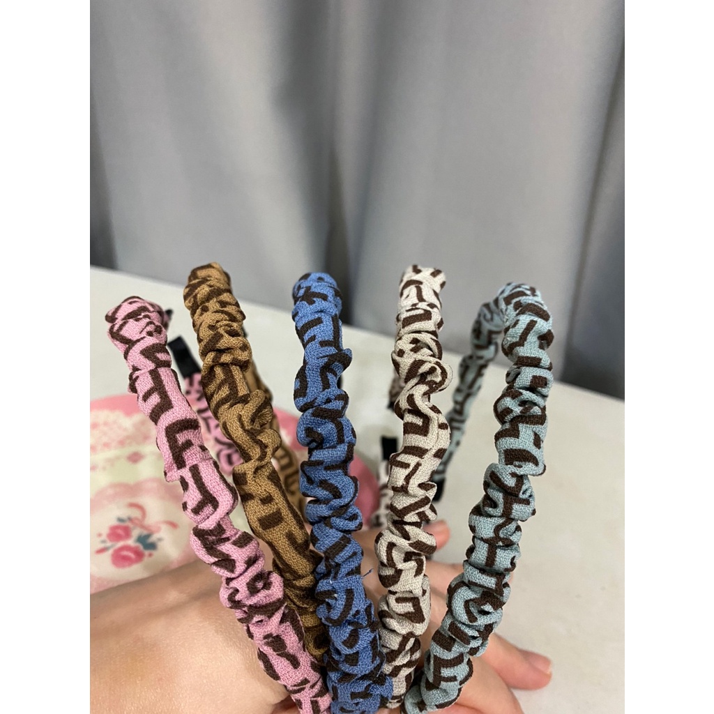 MIMIMAMA NIUNIU 妞妞 ciao lady髮箍 設計款 自訂款 細版 皺褶 英文 | 蝦皮購物