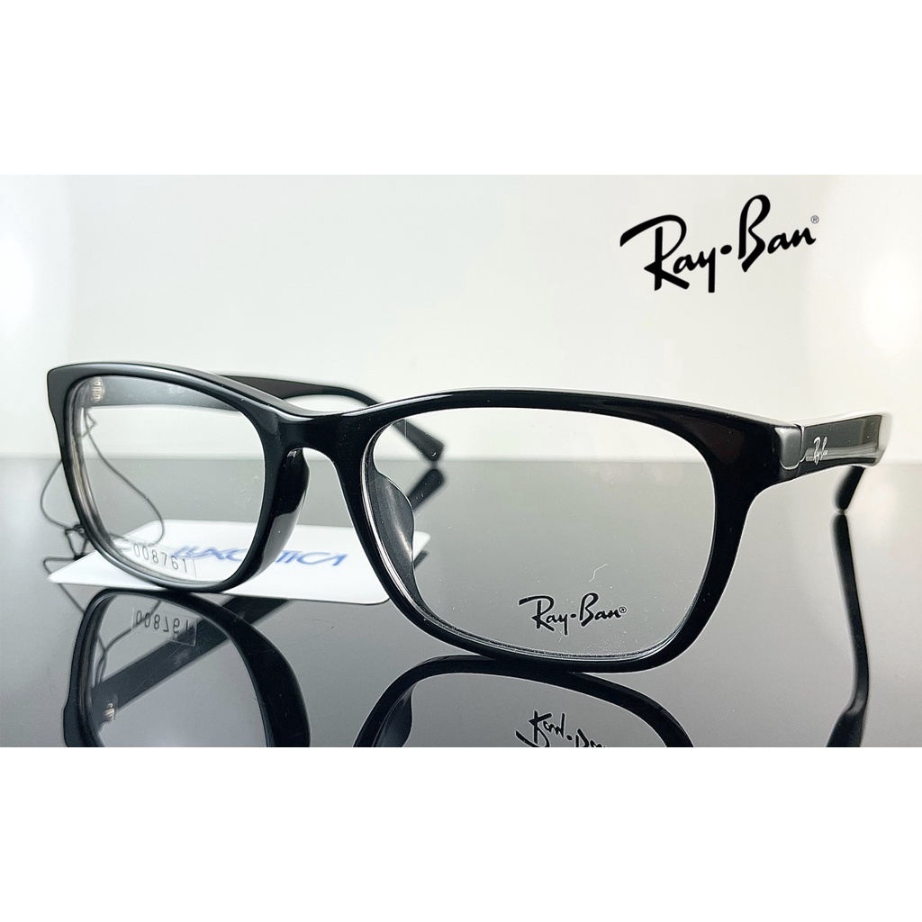 ☆高雄眼鏡站☆全新正品 Ray Ban RB5315D 2000 方形黑框款(LUXOTTICA 原廠公司貨) | 蝦皮購物