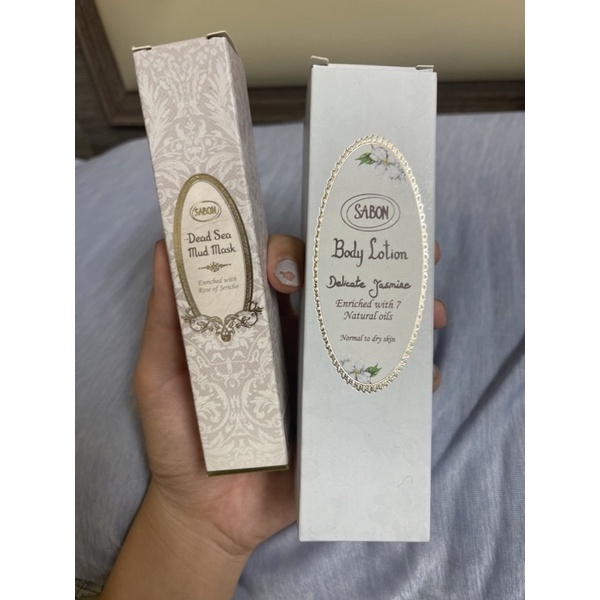全新 SABON 死海泥面膜30ml 茉莉身體乳 50ml | 蝦皮購物
