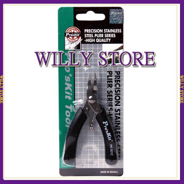 【WILLY STORE】 寶工 Pro'sKit 1PK-501C 不銹鋼掌心無牙彎嘴鉗 | 蝦皮購物