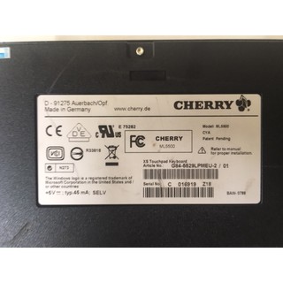 德國製造Cherry ML-5500 超薄機械式英文鍵盤 ML軸 碰觸滑鼠板 PS-2 接頭 | 蝦皮購物