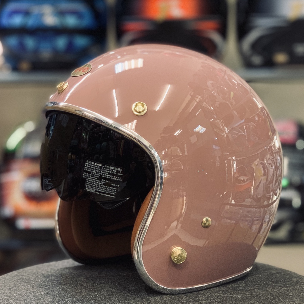 EVO安全帽 CA312 復古帽 維納斯 法國粉 | 蝦皮購物