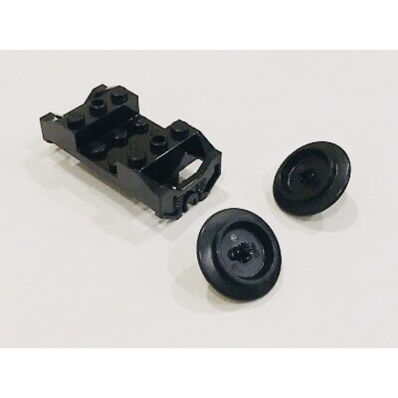 LEGO 樂高 黑色 新版火車輪 不需鐵棒 一組有38339 +38340*2 | 蝦皮購物