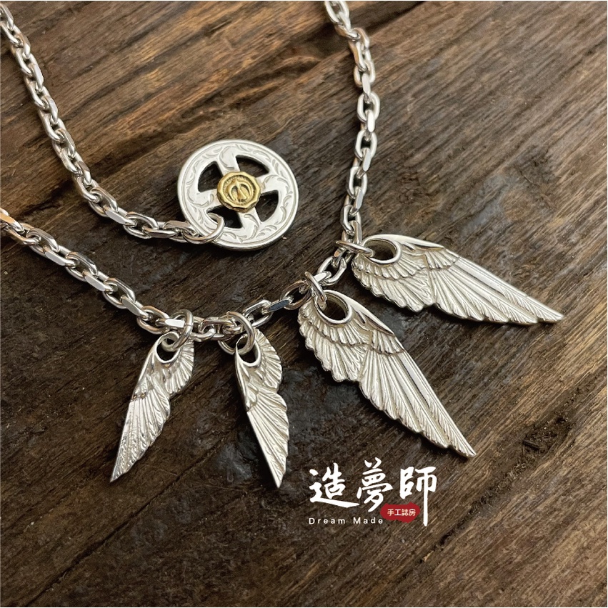 造夢師 手工訂製【Goro's高橋吾郎】【高端復刻】老鷹翅膀 鷹翅膀 老鷹 飛鳥羽翼羽毛 S925純銀 吊墜/項鍊/吊飾 | 蝦皮購物