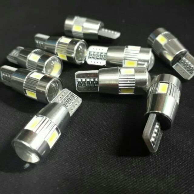 鋁合金燈座耐高溫T10散光 6LED 5630燈珠 完美解碼 儀表燈 指示燈 牌照燈 排擋頭燈 後視鏡燈 | 蝦皮購物
