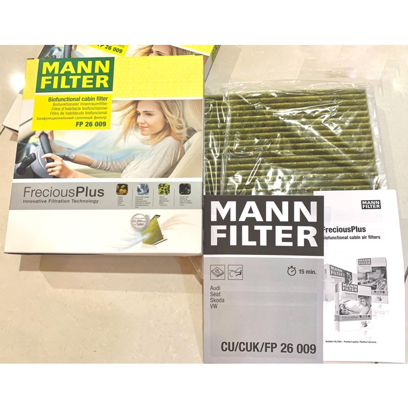 [全新福利品]曼牌冷氣濾網 MANN FP26009 PM2.5 VW Golf Tiguan Skoda Superb | 蝦皮購物