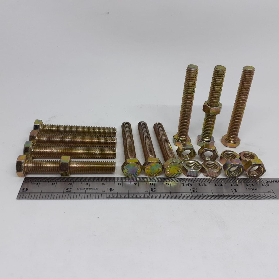 黃色螺母螺栓 M8 X 55 BMK M8 X 55 螺栓 M8X55 黃色螺栓 M8 螺栓 12 鍵 12 | 蝦皮購物