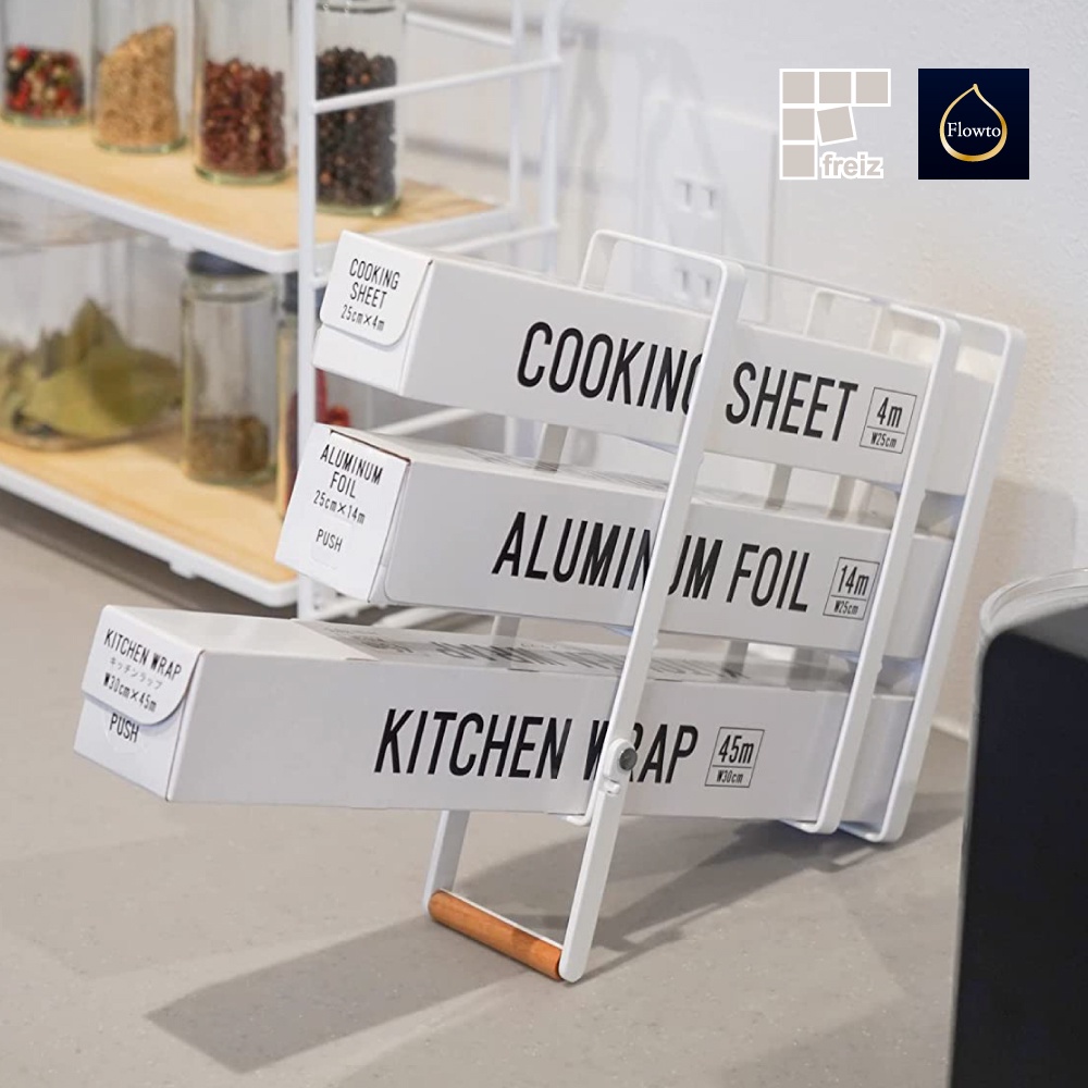 【日本和平】Flowto桌上型保鮮膜收納架 RG-0442 白色 | 蝦皮購物