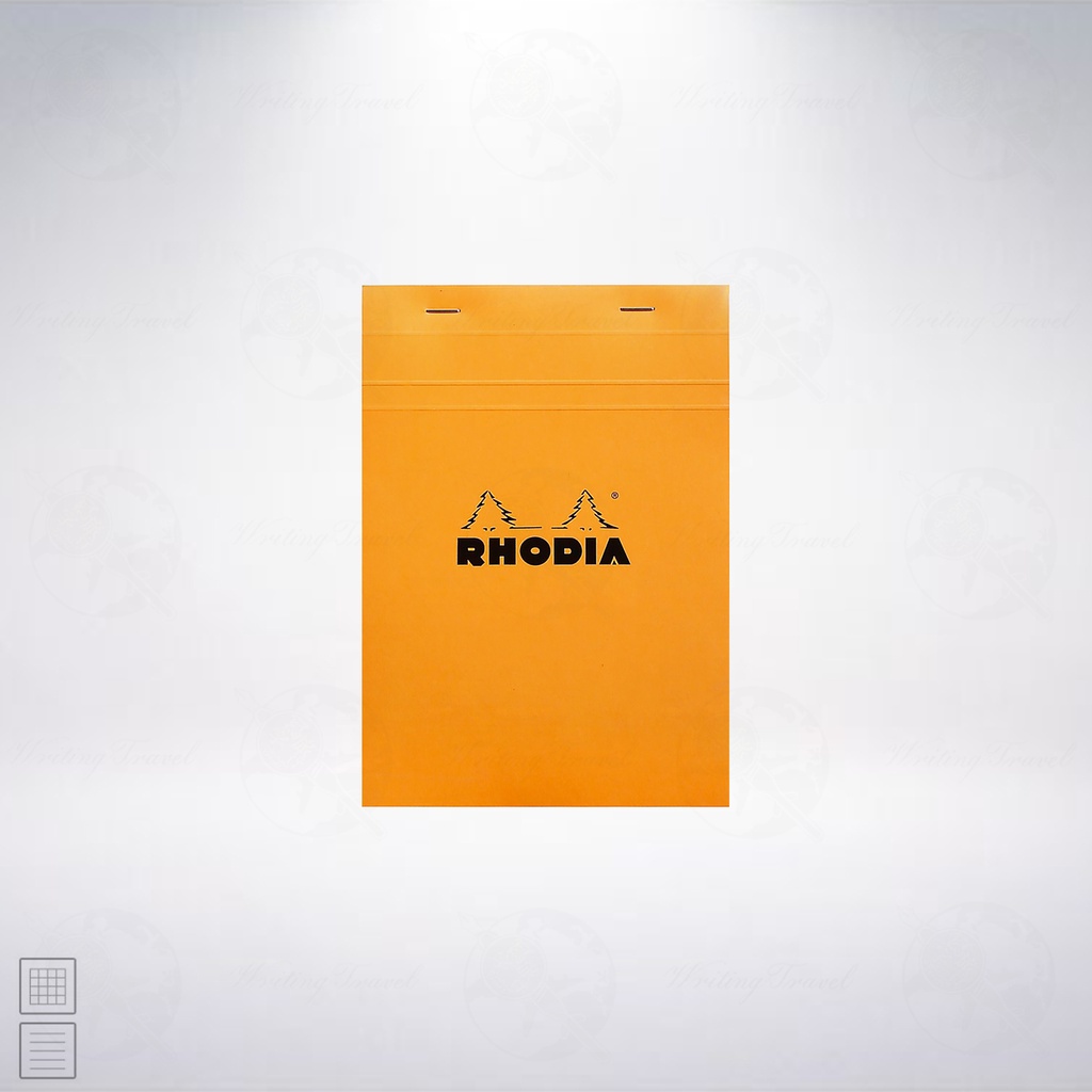 法國 RHODIA Head-Stapled Notepad A6 N13 上掀式筆記本: 橘色/Orange | 蝦皮購物