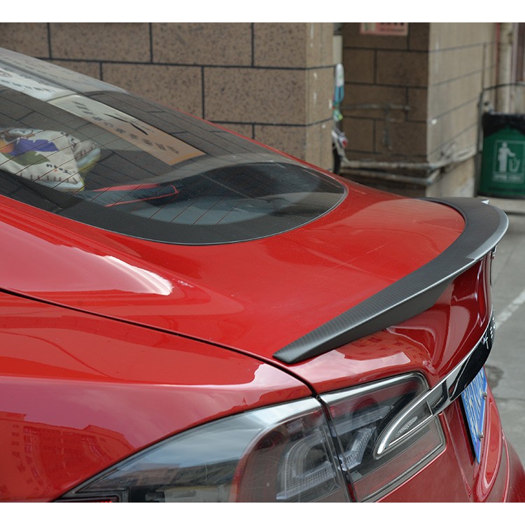 特斯拉TESLA MODEL S P100D P90D P85D P75 60D專用運動型正碳纖維尾翼 | 蝦皮購物