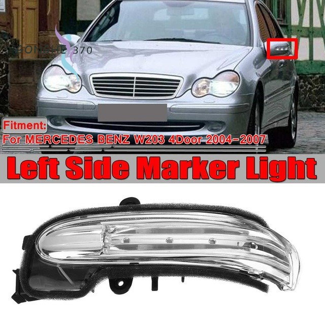 汽車側標誌燈門翼後視鏡轉向燈指示燈側面燈為梅賽德斯奔馳W203 4門2004-2007左 | 蝦皮購物
