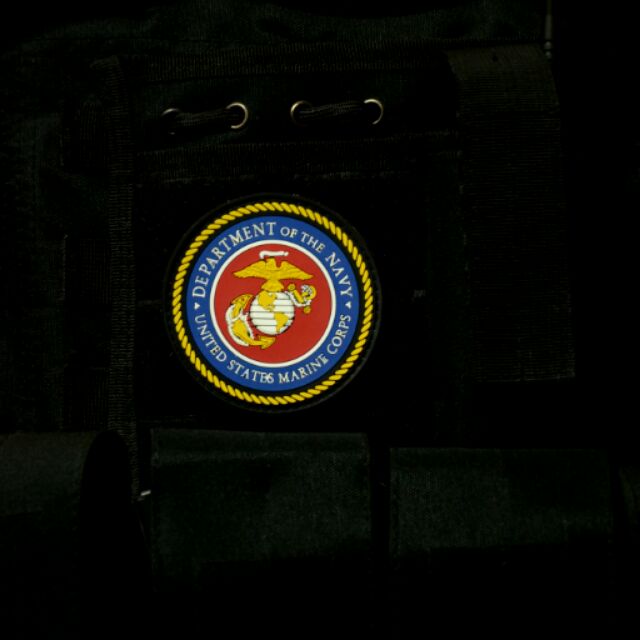 美國海軍陸戰隊 臂章 USMC PVC 生存遊戲 防彈 戰術背心 | 蝦皮購物