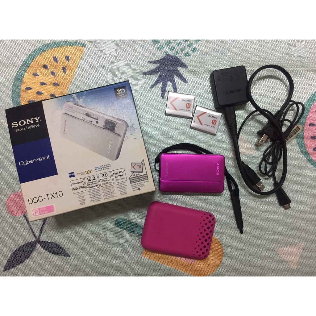 索尼 Sony Cyber-shot DSC TX10 桃紅 (二手數位相機) | 蝦皮購物