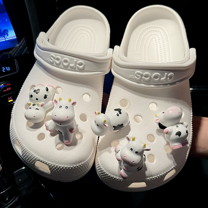 【cow】crocs Diy 女鞋魅力配飾的可愛 jibbitz | 蝦皮購物