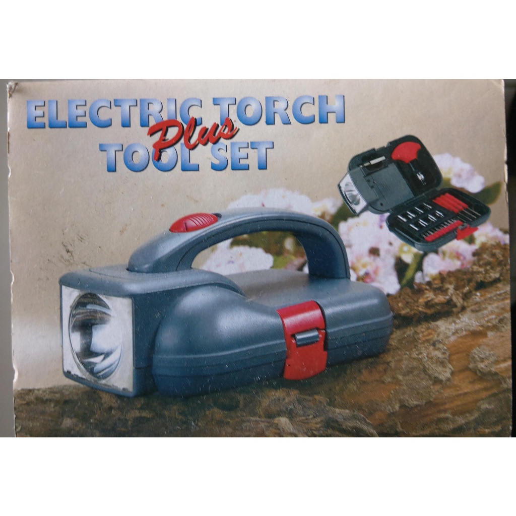 《全新》照明工具箱 Electric Torch Plus Tool Set 手電筒 螺絲起子 維修工具 修繕工具 | 蝦皮購物