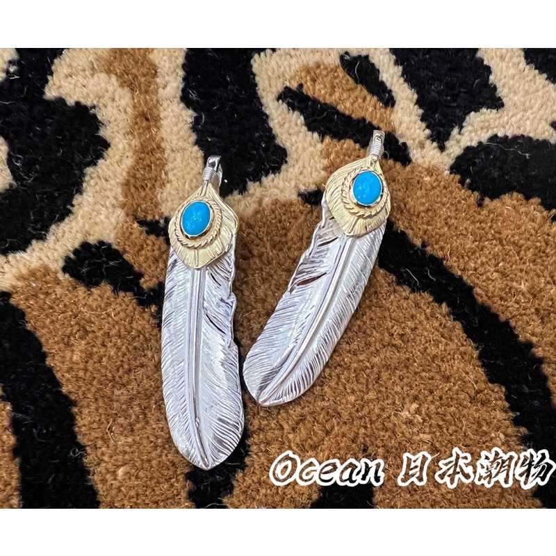 【Ocean 日本潮物】Goro’s 上金金繩松石特大羽 刷卡 分期零利率 | 蝦皮購物