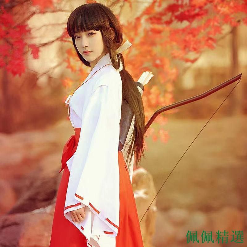 犬夜叉cospaly服裝 動漫桔梗女服 月華夜服裝 和服COS服 日本巫女服道 萬聖節角色扮演 | 蝦皮購物