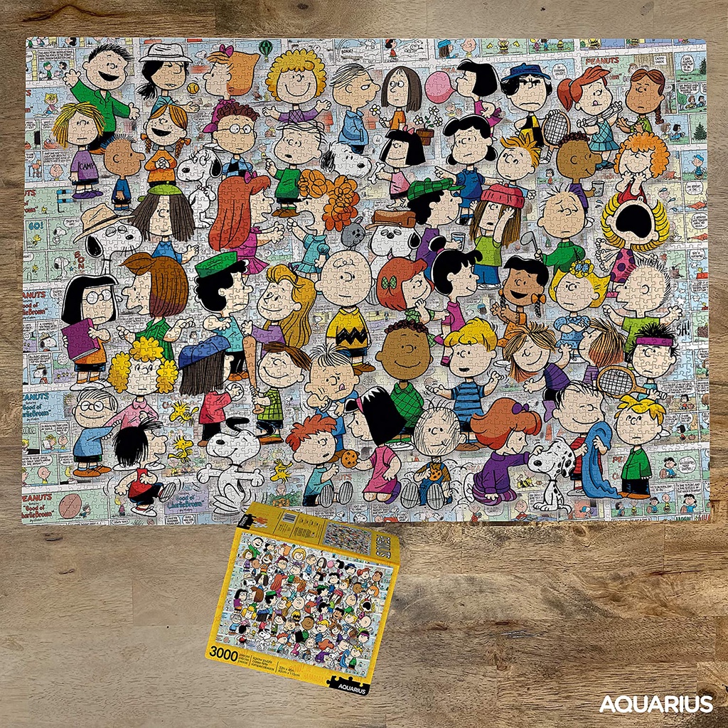【現貨】史努比 3000片 拼圖 Snoopy AQUARIUS 角色大集合 美國進口 官方授權 | 蝦皮購物