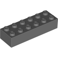 LEGO 4210875 44237 2456 深灰色 2x6 基本磚 | 蝦皮購物