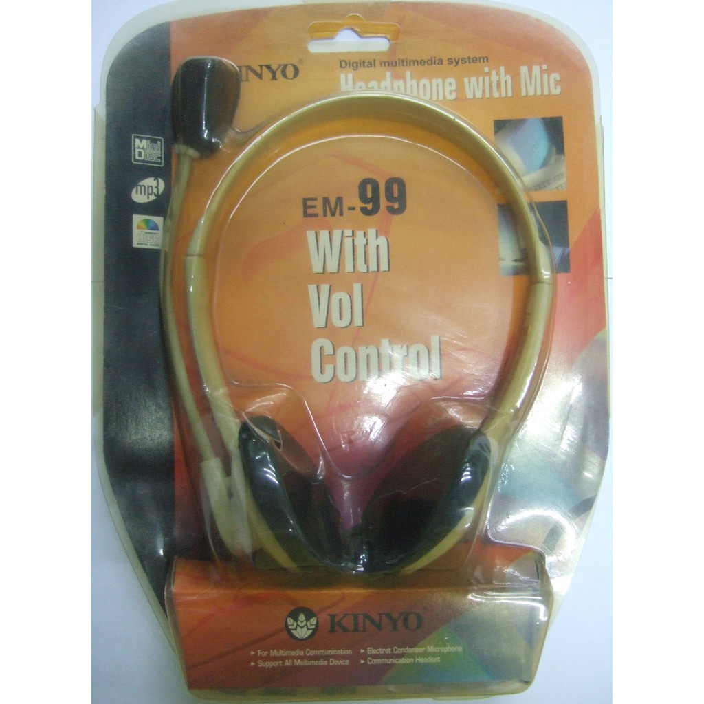 【小楊電腦】全新庫存 KINYO EM-99 頭戴式耳機麥克風--經濟實惠 | 蝦皮購物