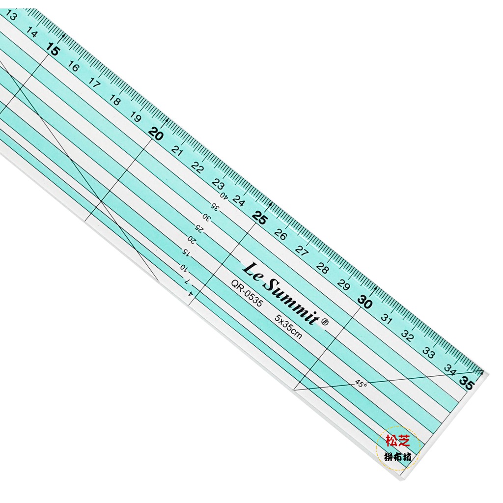 QR-0535 雙色縫份尺 拼布尺 5cm x 35cm 厚度3mm | 蝦皮購物
