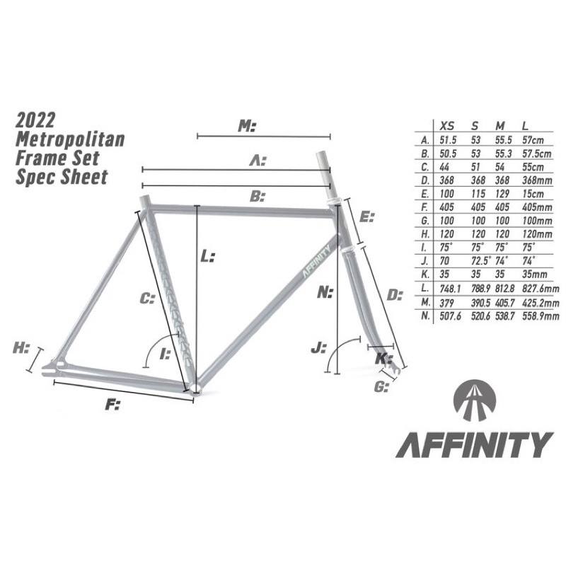 Affinity Metropolitan 車架組車架組 Fixie Bike 固定齒軌 Tracklocross Bi | 蝦皮購物