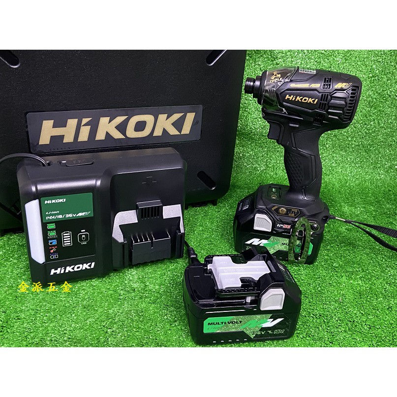 (附發票)金派五金~~HIKOKI WH36DA(黑金色/白金色) 36V 雙2.5Ah鋰電 無刷 高扭力 起子機 | 蝦皮購物