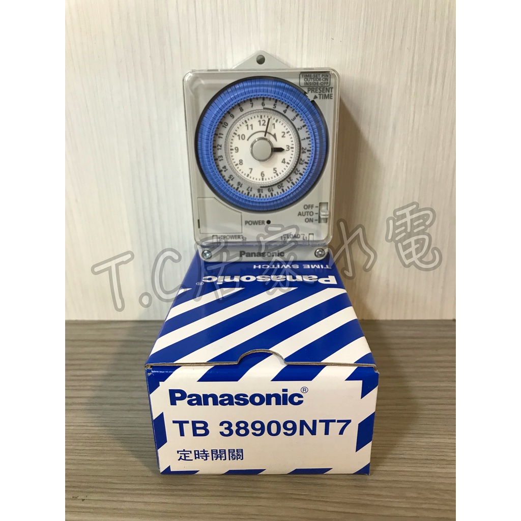 T.C水電 國際牌 定時器 TB38909 附停電補償 24小時定時器 110V-220V計時器TB 38909 | 蝦皮購物