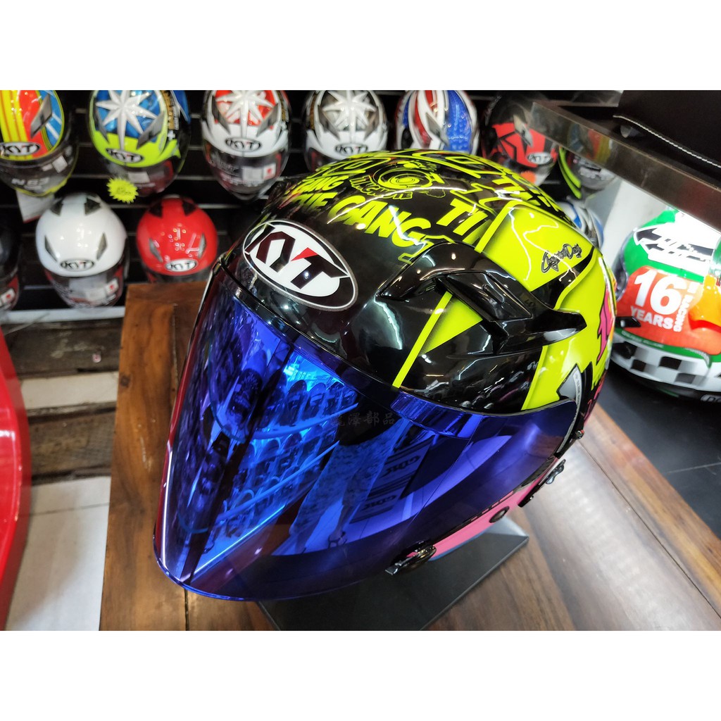 瀧澤部品 KYT DJ VO 適用 多層膜電鍍鏡片 副廠 電鍍片 藍色 鏡片 配件 備品 遮陽 抗UV 通勤 機車重機 | 蝦皮購物