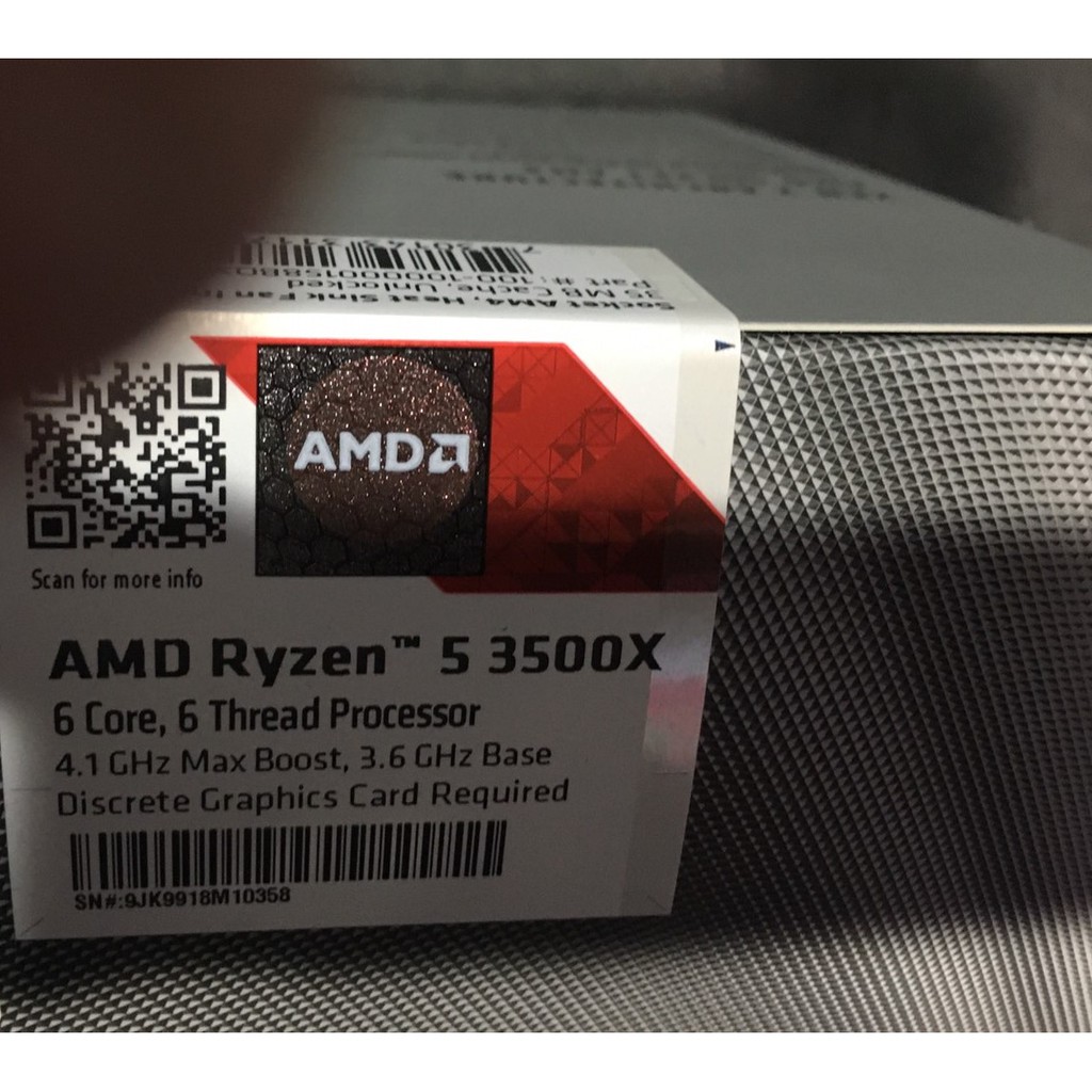 [全新] 未拆 [現貨] AMD R5 3500X AM4 CPU 精技公司貨 當日發貨 | 蝦皮購物