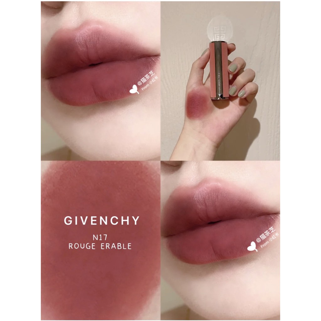 Y.A🌸 Givenchy 紀梵希 N17 N27 N28 高級訂製香吻誘惑紅絲絨唇膏 粉絲絨 口紅 七夕限定 | 蝦皮購物