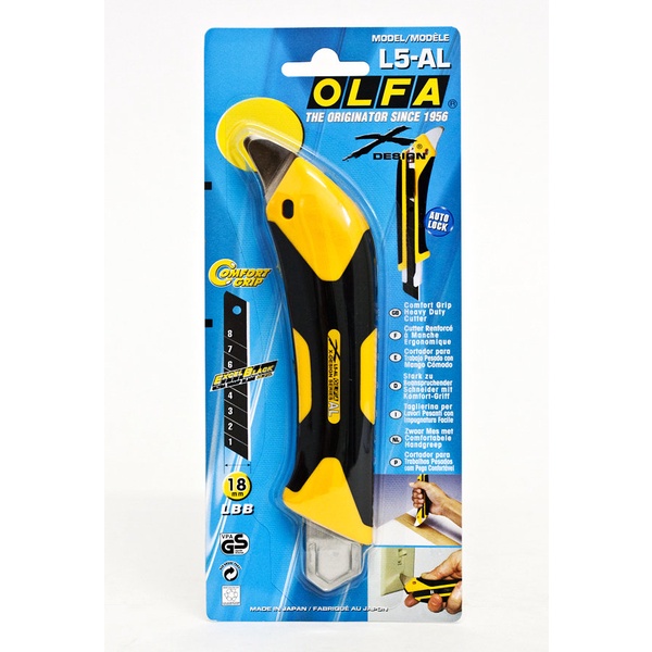 OLFA大型X系列L-5型美工刀（日本包裝型號192B型）X系列自動卡鎖大型美工刀L5-AL（日本包裝型號193B型） | 蝦皮購物