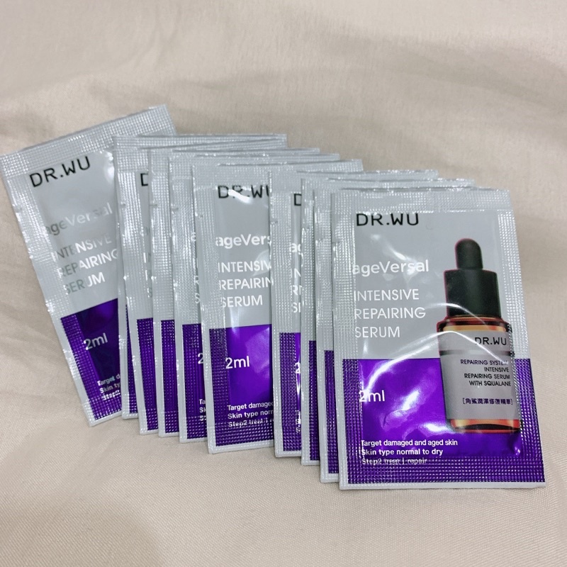【全新】DR.WU達爾膚 角鯊潤澤修復精華2ml體驗包/試用包 | 蝦皮購物