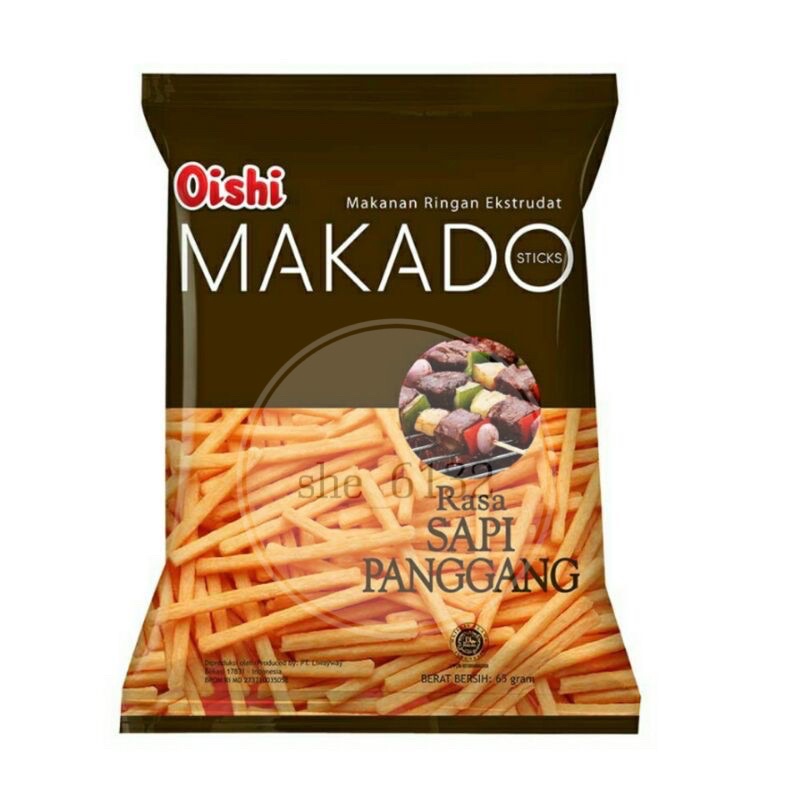 Oishi Makado Stick sapi/keju/tomat 60g薯條餅乾3種口味 | 蝦皮購物