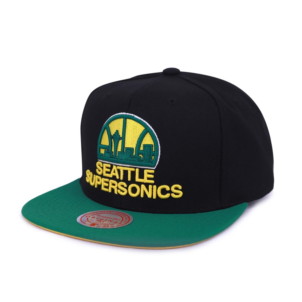 Mitchell & Ness NBA Core Basic Snapback HWC 超音速 黑綠 | 蝦皮購物