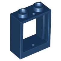 樂高 LEGO 深藍色 1x2x2 窗框 窗戶 60592 城市 Dark Blue Window Flat Front | 蝦皮購物