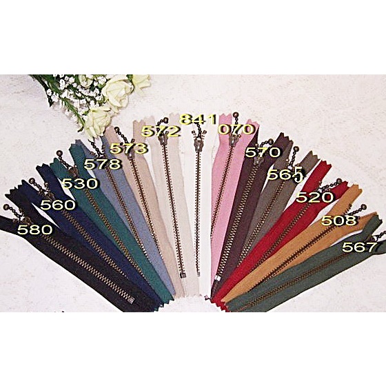 特價=拼布材料12英吋(30cm)YKK古銅水滴鍊珠頭 拼布拉鍊 | 蝦皮購物