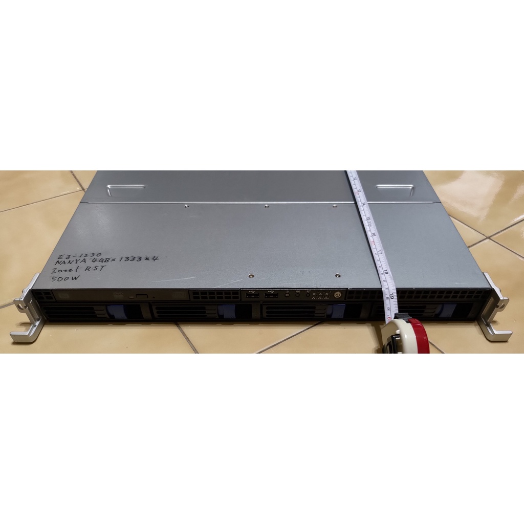Tyan 泰安 1U 4Bay 伺服器 Intel Xeon E3-1230/16G RAM/三網卡/IPMI/燒入機 | 蝦皮購物