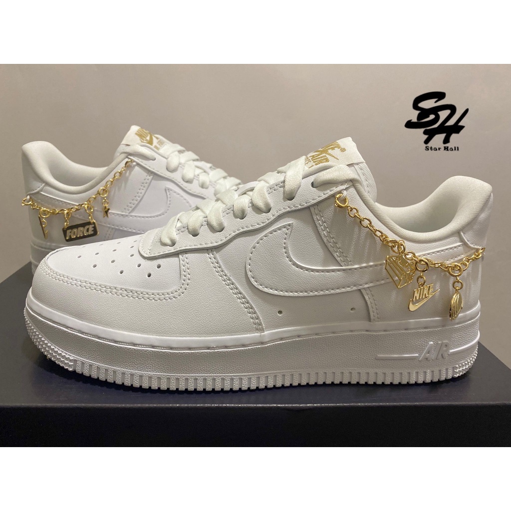 NIKE AIR FORCE 1 “ Lucky Charms ” 金鏈 白金 DD1525-100 | 蝦皮購物