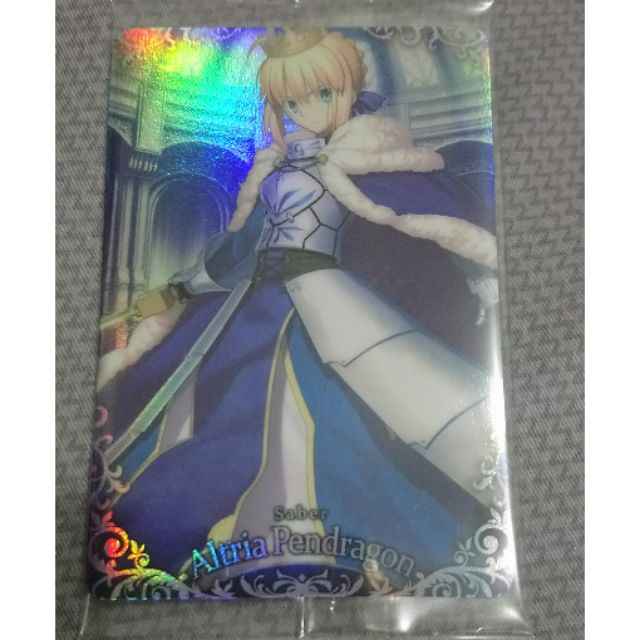 復刻 Saber 藍傻 Fate Grand Order FGO 食玩 威化餅 威化餅卡 復刻 N R SR SSR | 蝦皮購物