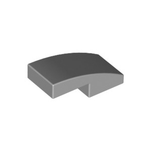 [樂磚庫] LEGO 11477 斜形 曲面型 淺灰色 1x2 6028813 | 蝦皮購物