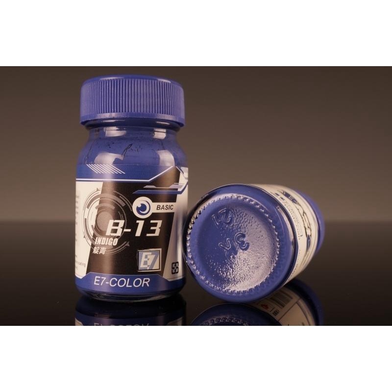 【鋼普拉】現貨 E7 COLOR B13 靛 (20ml) B系列基本色模型漆 噴漆 模型噴漆 模型 | 蝦皮購物