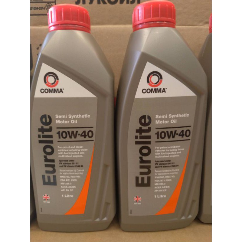 英國原裝COMMA 科瑪 Eurolite 10W-40 合成機油 台灣總代理公司貨 美孚相關 | 蝦皮購物