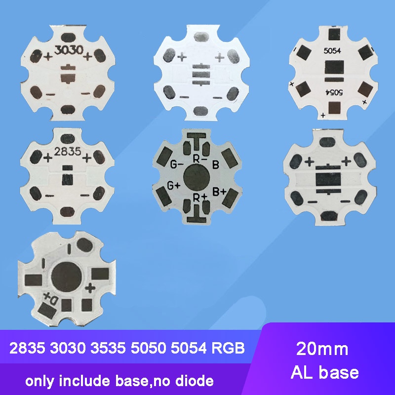 10個 50個 20mm LED PCB板 鋁基板散熱器, 用於 燈珠 2835 3030 3535 5050 RGB | 蝦皮購物