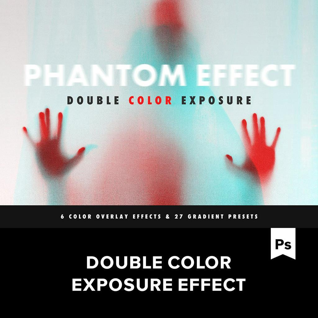 PS | Double Color Exposure Effect 27款雙重曝光PS動作.A202003040 | 蝦皮購物