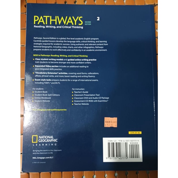 pathways second edition 中央大學 大一英文 閱讀與寫作 | 蝦皮購物