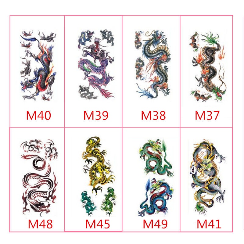 優選好物 紋身貼防水持久手臂龍虎狼頭老鷹圖騰蠍子麒麟胸前胸口逼真刺青貼 a3Ty | 蝦皮購物