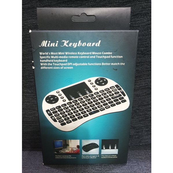 Mini Keyboard backlit 迷你無線鍵盤 多媒體鍵盤 USB 觸控面板 | 蝦皮購物