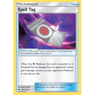 國際版 美版 寶可夢 PTCG SM8 190/214 Spell Tag 詛咒之符 | 蝦皮購物