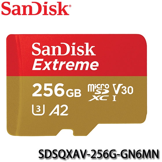 【3CTOWN】含稅公司貨 SanDisk 256GB 190MB/s Extreme Micro SD SDXC記憶卡 | 蝦皮購物